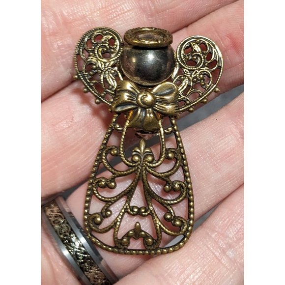 Jewelry | Vintage Filigree Angel Brooch | Poshmark